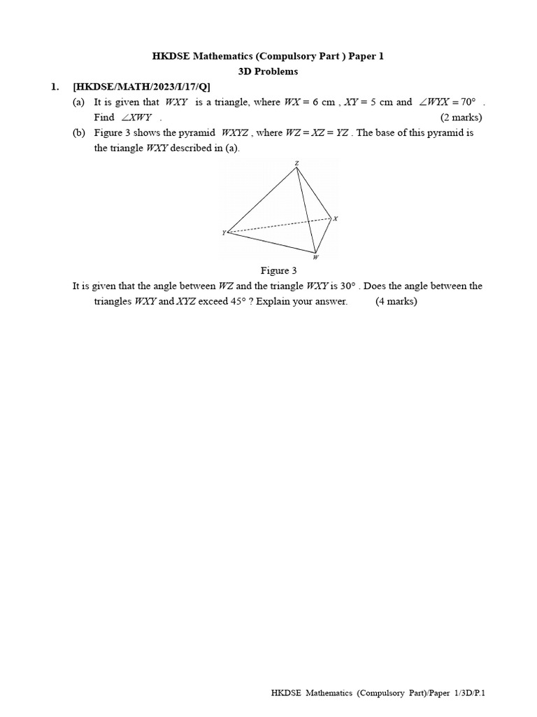 3D1_EN_2023 | PDF | Euclid | Geometry