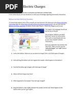 Balloon and Travoltage Answers | PDF | Electric Charge | Electrostatics