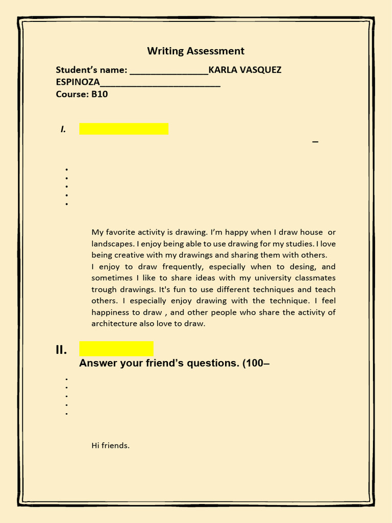 Writing Basic 10 New Life-KARLA VASQUEZ | PDF