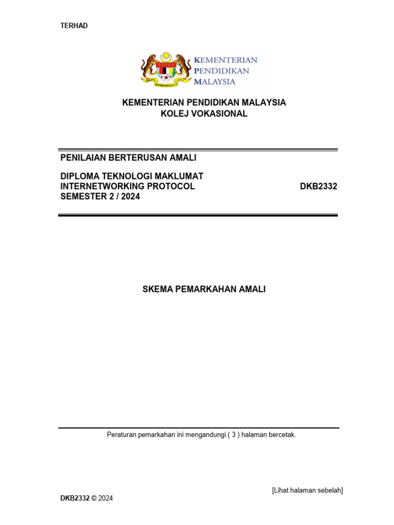 Skema Amali 2024 | PDF