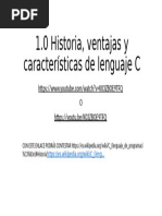 0.1 Cuestionario Video 1.0 Historia, Ventajas y Caracteristicas de C | PDF