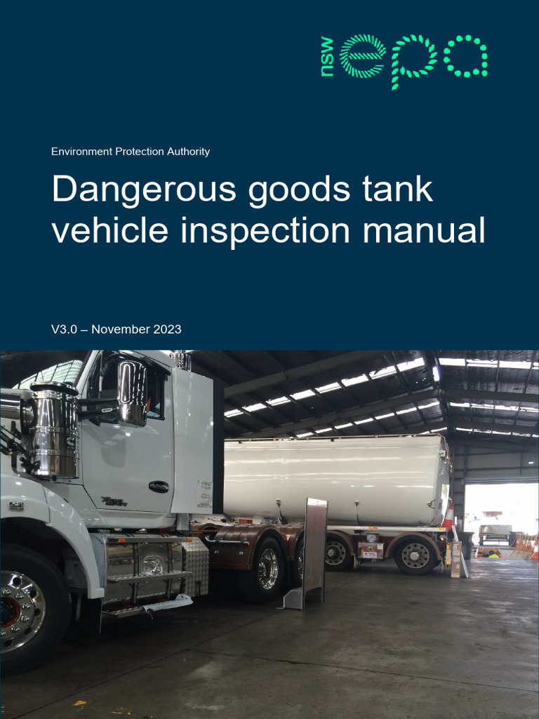 18p1065 Dangerous Goods Tanker Vehicle Manual | PDF | Dangerous Goods ...