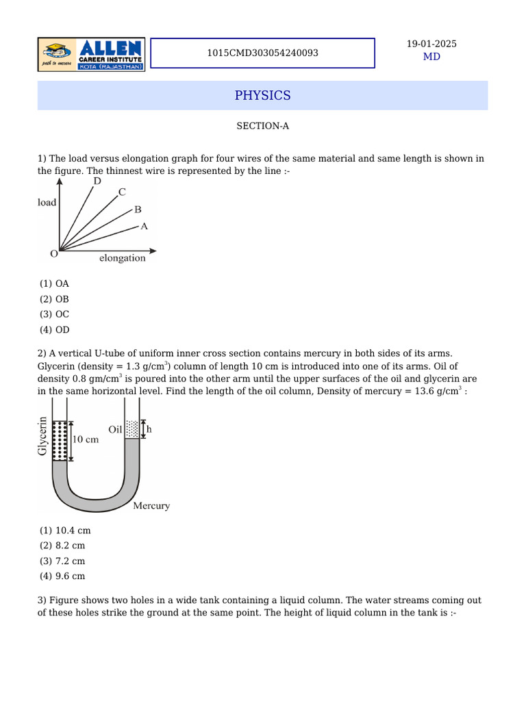 Physics Problems and Solutions Guide | PDF | Coordination Complex ...
