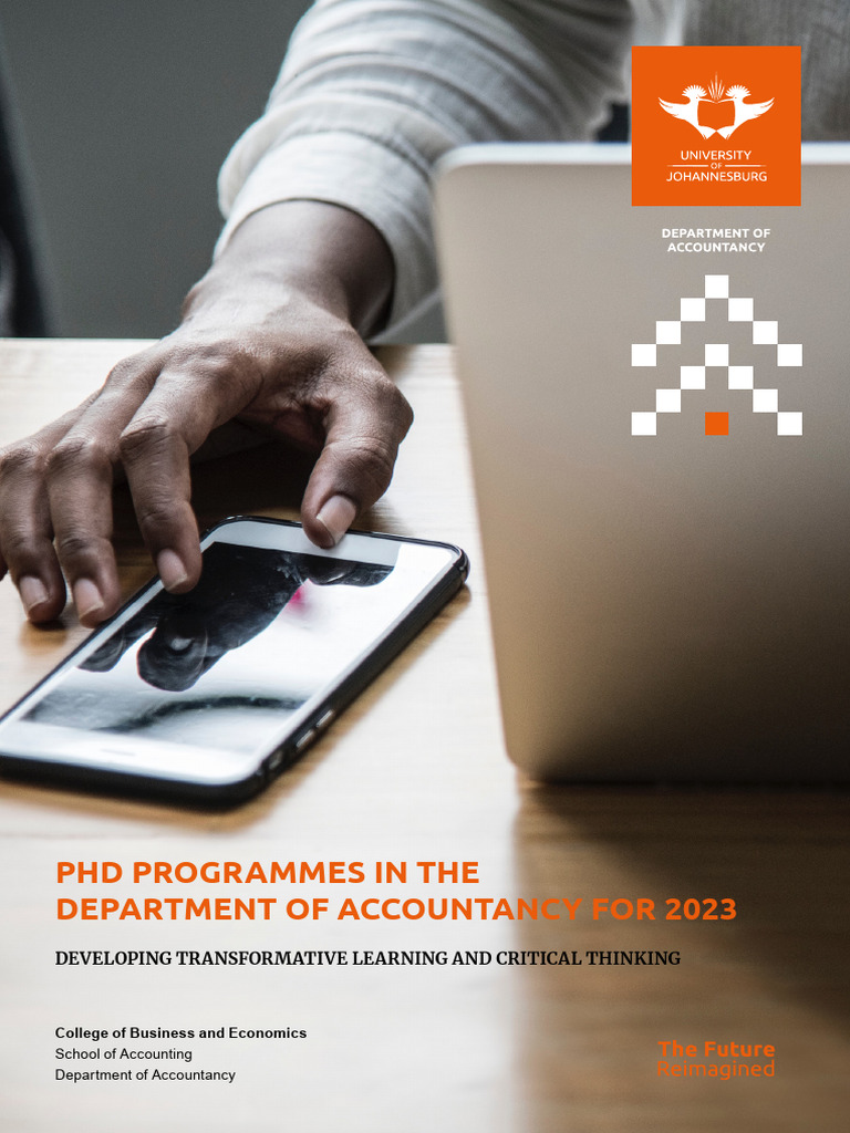 Cbe Accountancy PHD Brochure | PDF | Academic Degree | Doctor Of Philosophy