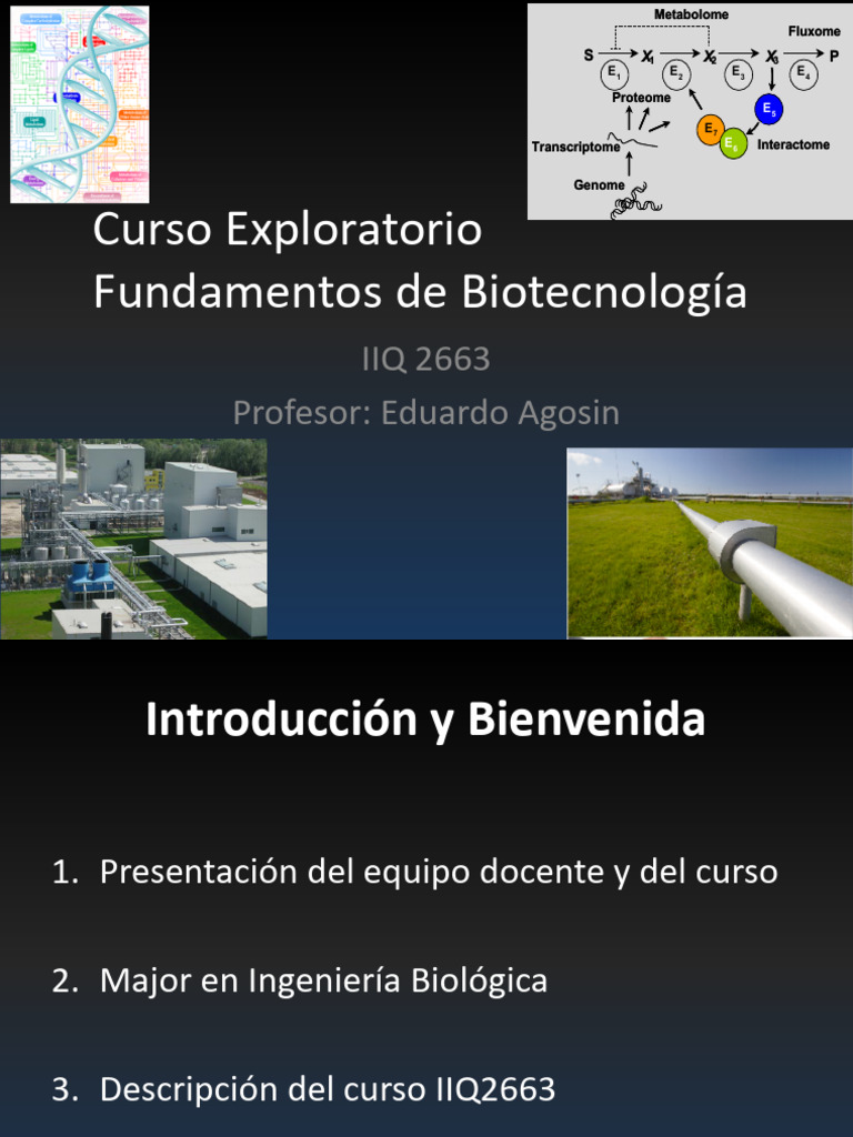 Clase 1 - Introduccion Fund Biotec-1 2019 | PDF | Ingeniería biológica | Biotecnología