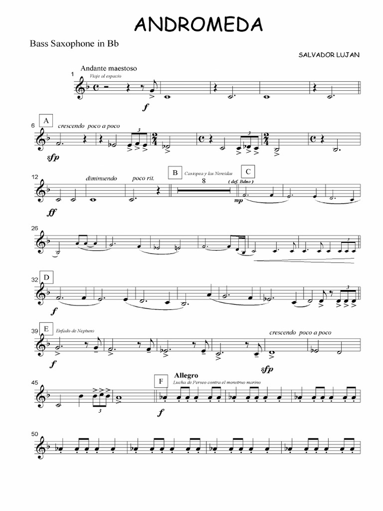 Andromeda 20 Bass Sax BB | PDF