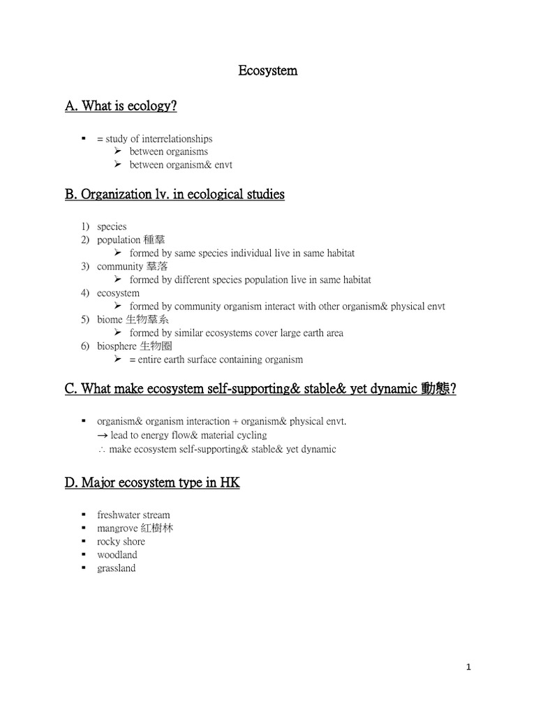 21.Ecosystem | PDF | Food Web | Soil