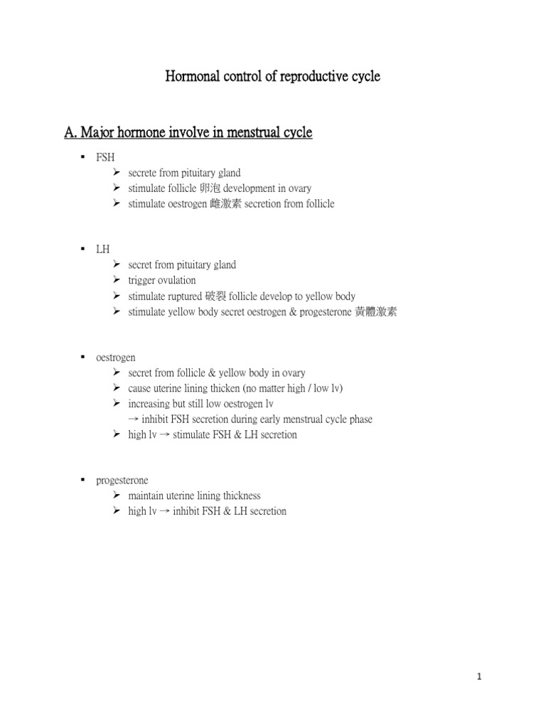 35.Hormonal Control of Reproductive Cycle | PDF | Menstrual Cycle ...