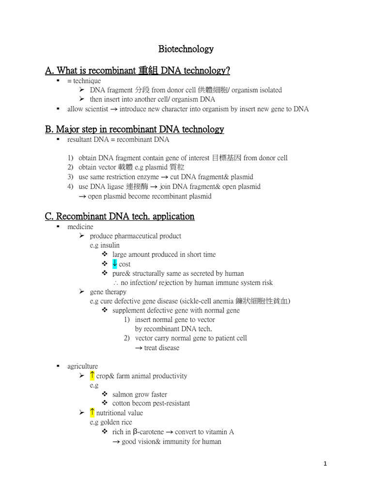 29.Biotechnology | PDF | Genetic Engineering | Recombinant Dna
