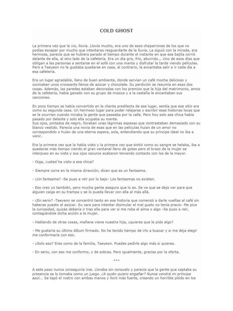 Cold Ghost | PDF | Fantasmas | Amor