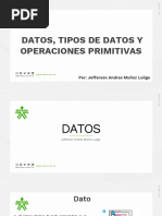 Tipos de Datos, Variables, Constantes y Operadores | PDF | Tipo de ...