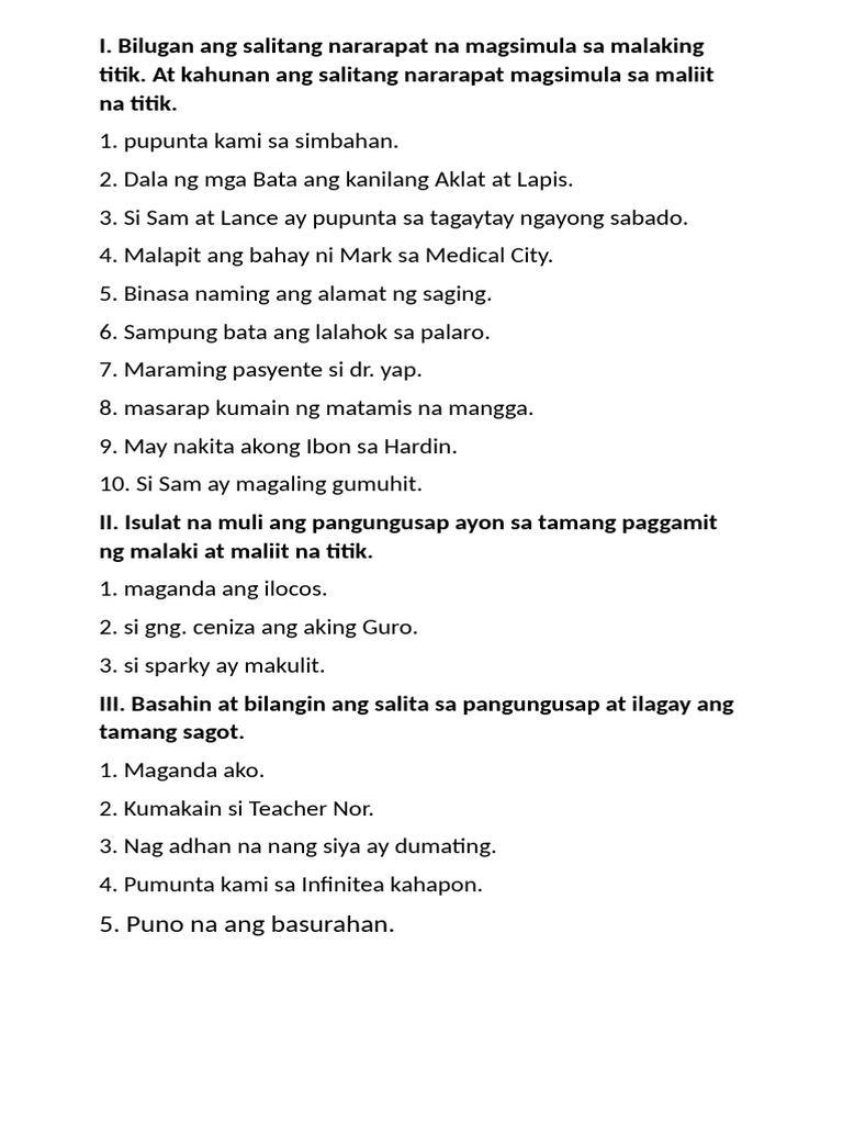 Filipino 2nd Evaluation Exam | PDF