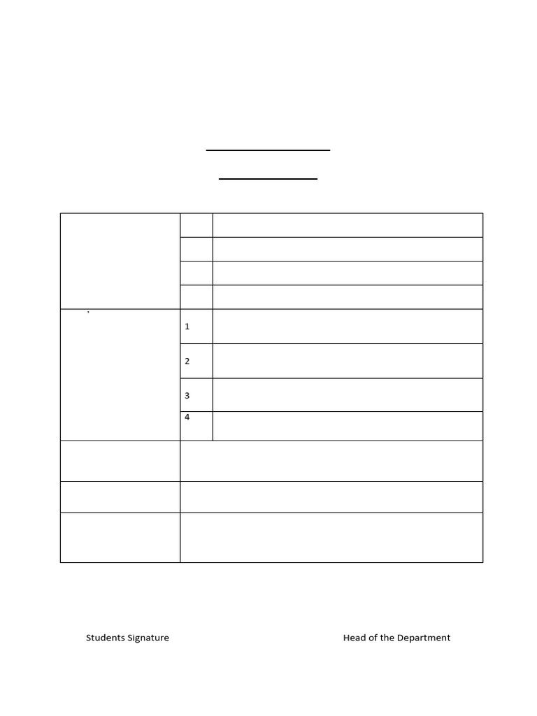 Minor Project Registration Form | PDF