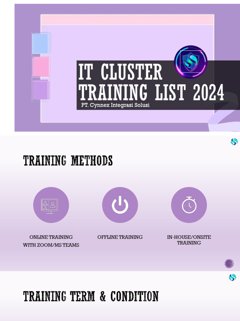 IT Training List 2024 January June PT Cynnex Integrasi Solusi | PDF ...