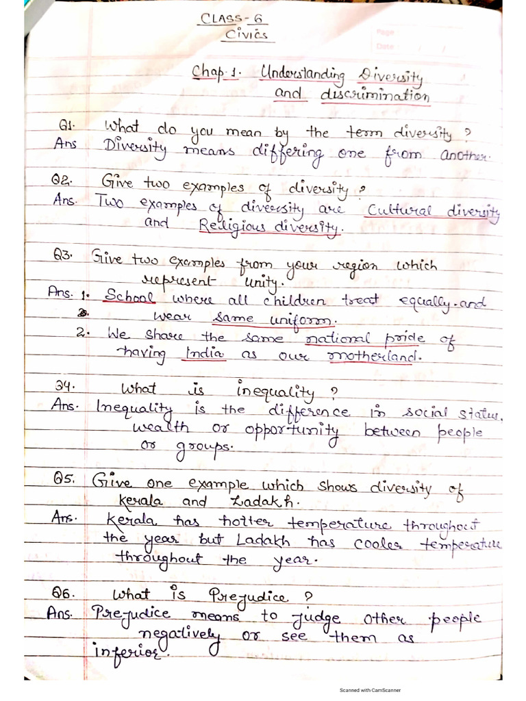 class 6 civics question answer (1) | PDF