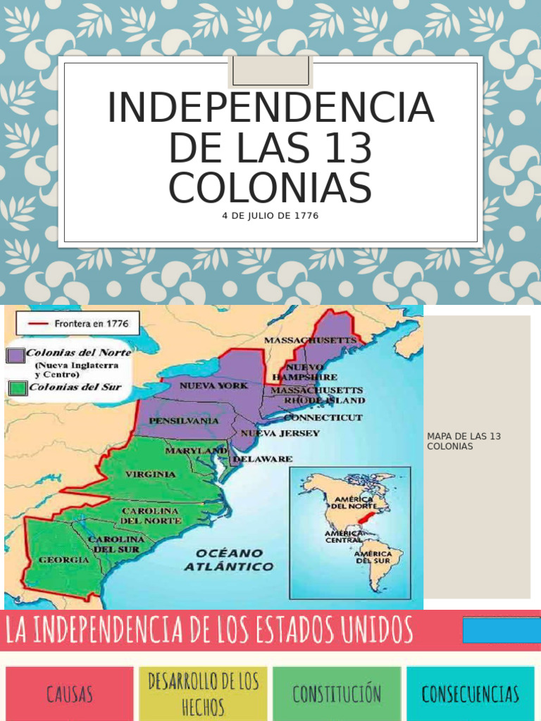 Independencia de Las 13 Colonias | PDF