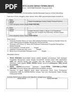 Contoh Format BAST Baru | PDF