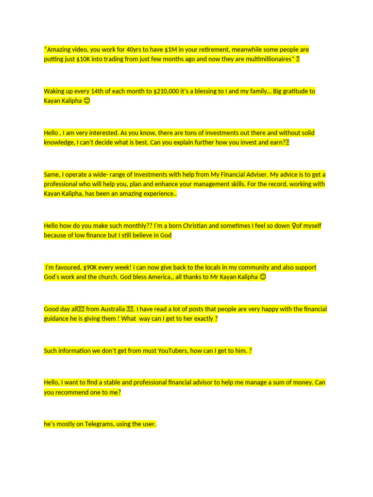 Financial Success with Kayan Kalipha | PDF