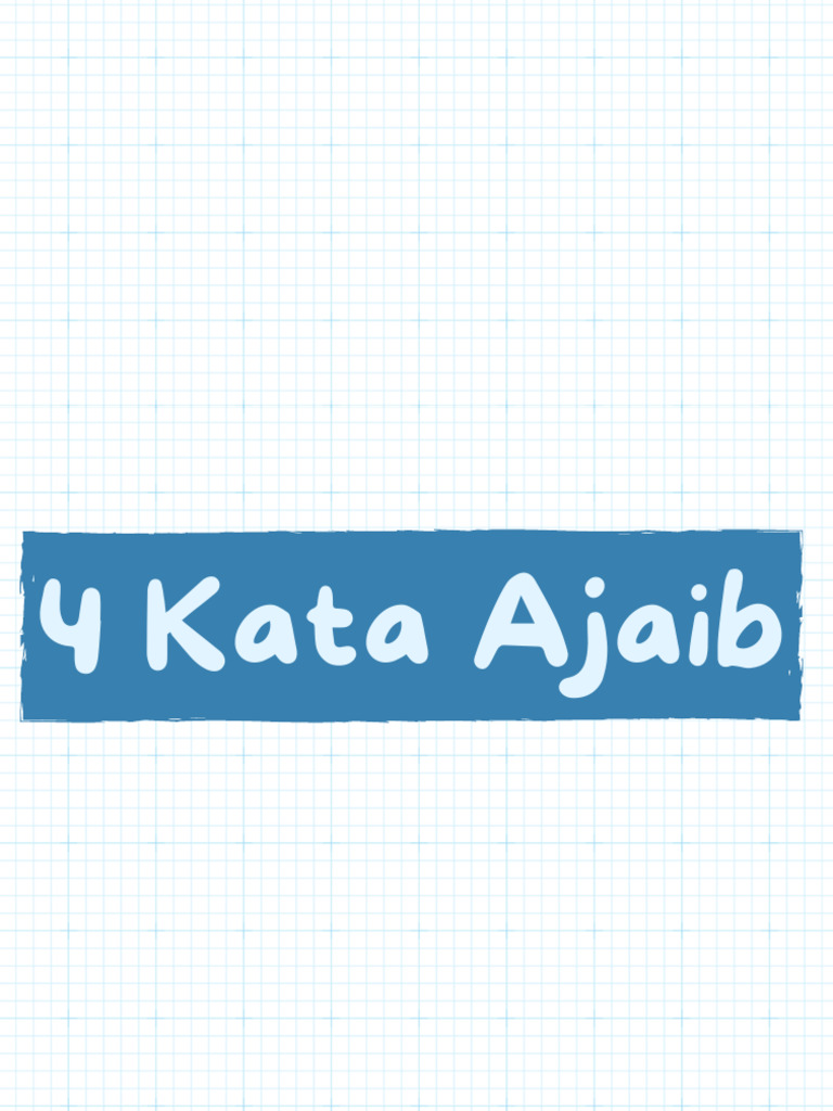 4 Kata Ajaib | PDF