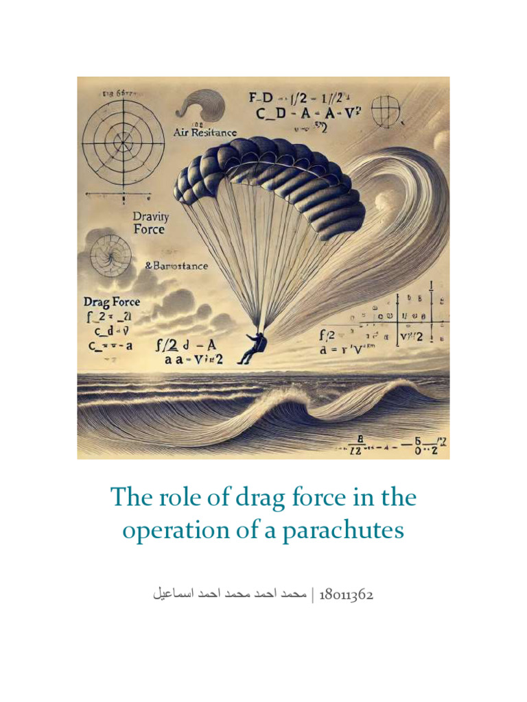 Drag Force in Parachute Design | PDF | Drag (Physics) | Reynolds Number