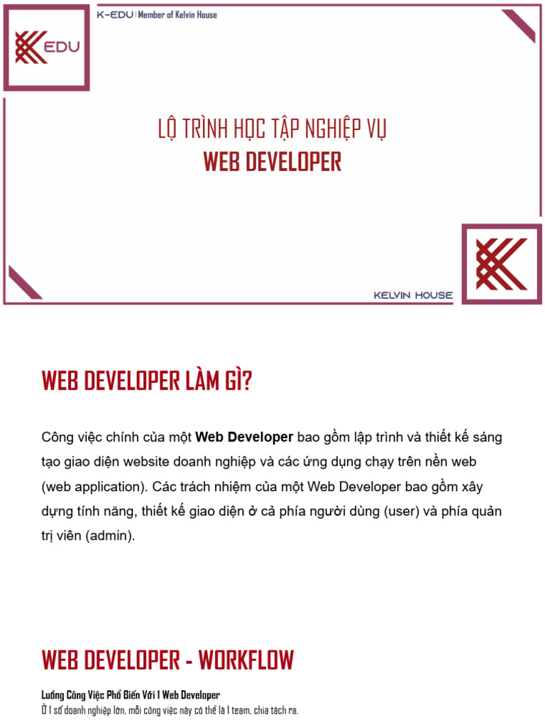 Lotrinhhoctap Web Developer | PDF