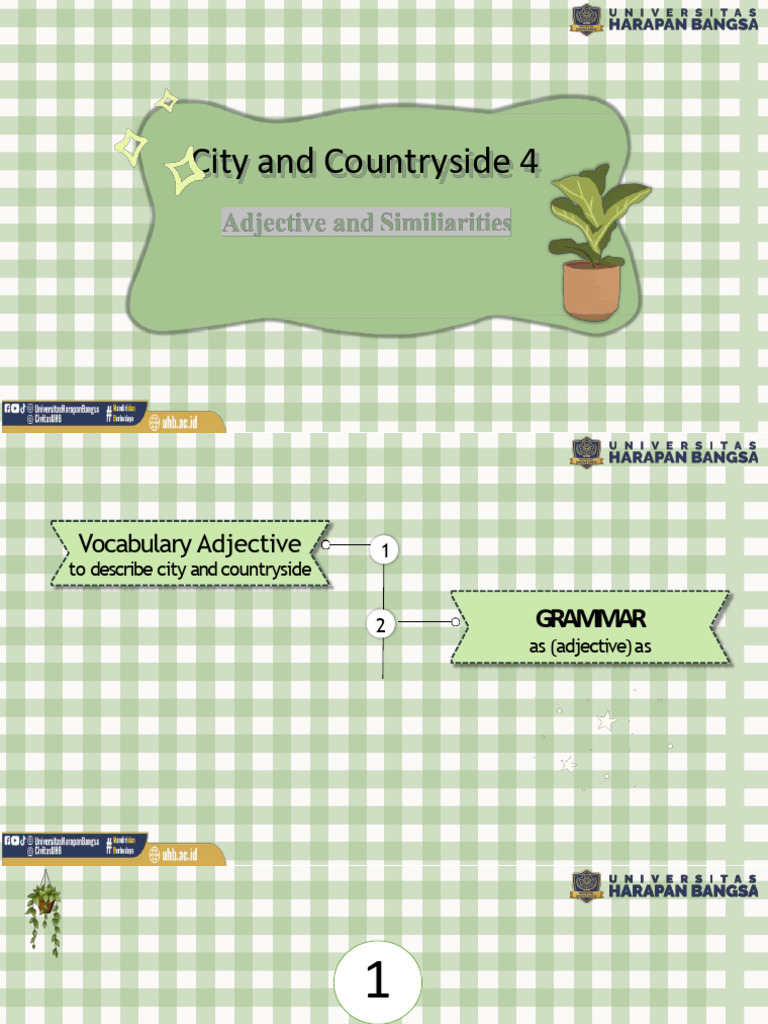 Adjectives Describing Cities and Countryside | PDF | London | Westminster