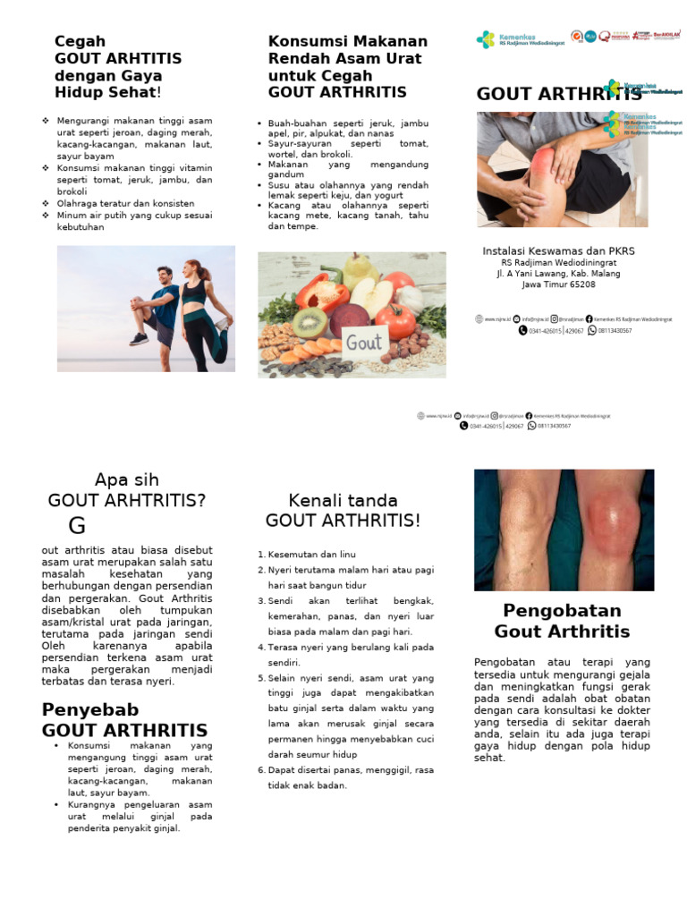 Cegah Gout Arthritis dengan Gaya Hidup Sehat | PDF