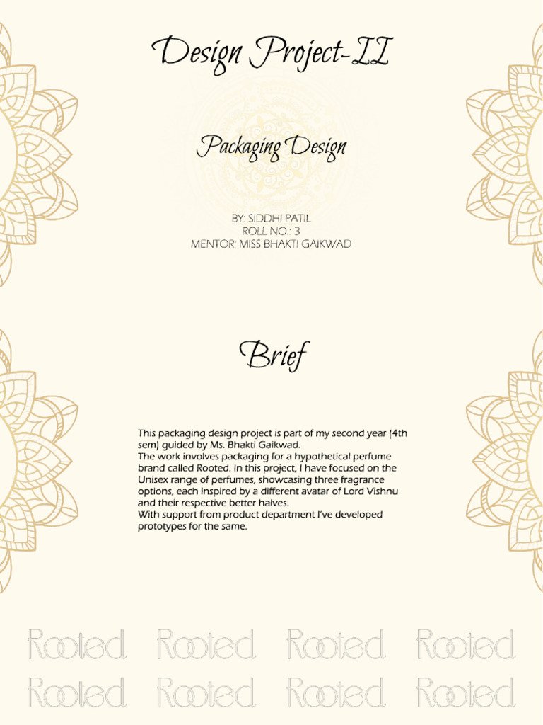 Rooted Packaging Project | PDF | Perfume