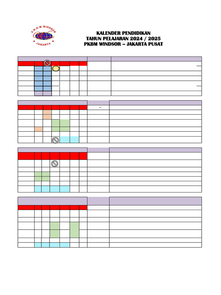 Kalender Pendidikan PKBM 2025 | PDF