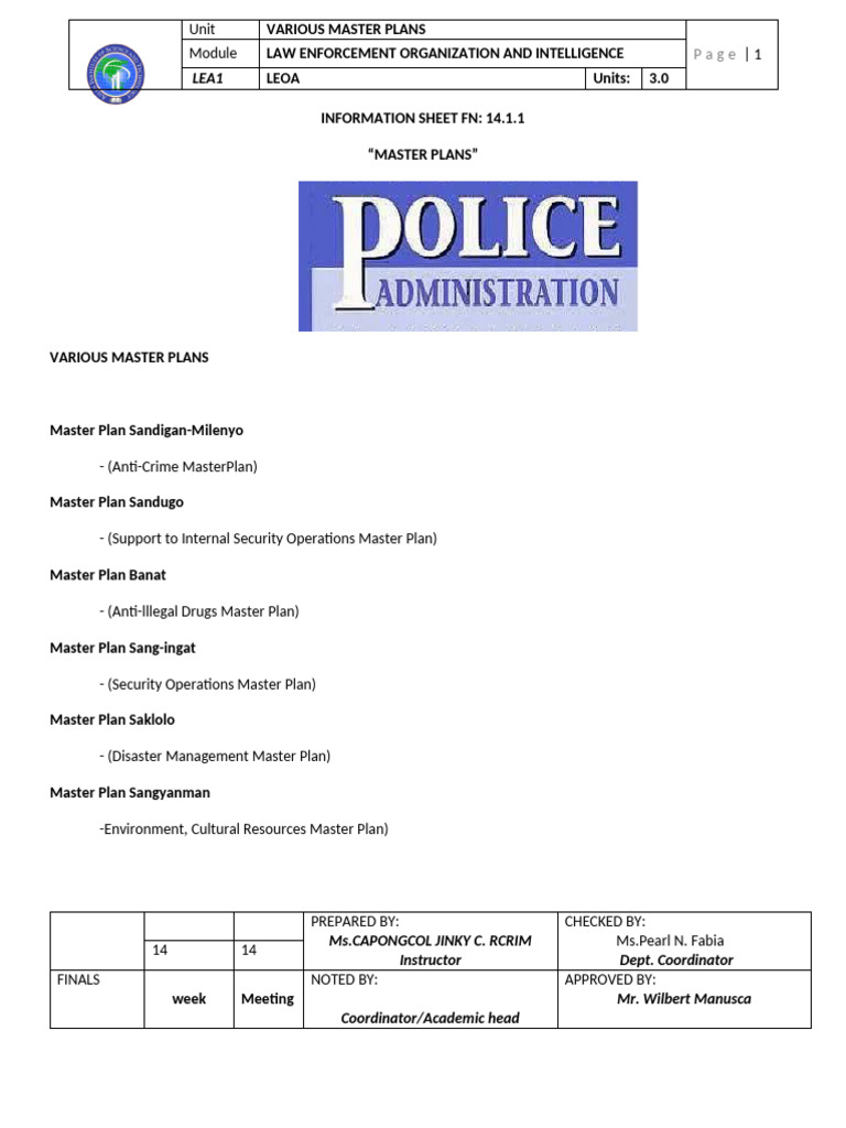 LEA-1-MODULE-14 (1) | PDF | Police | Business