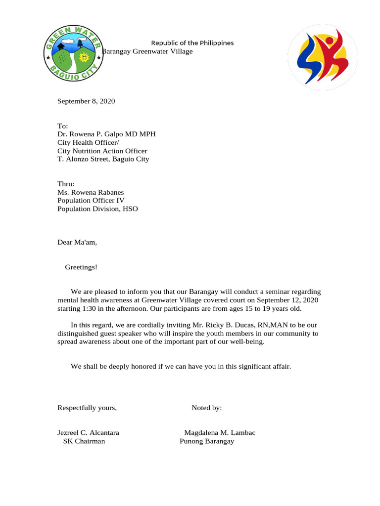 Letter of Invitation | PDF