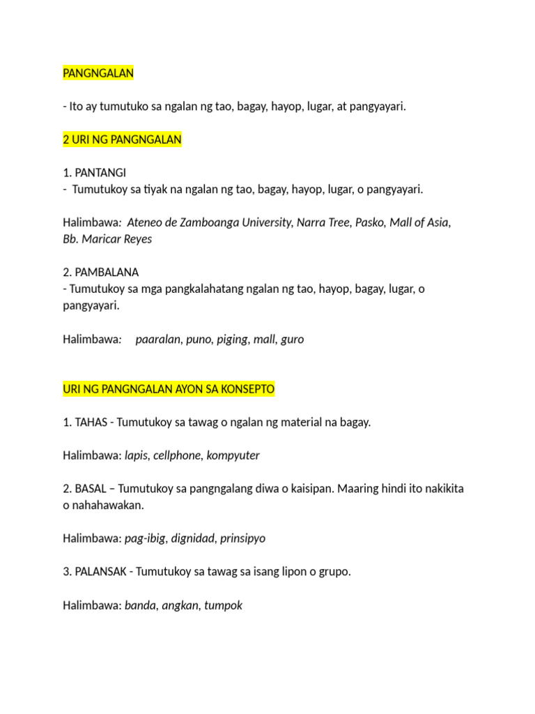 PANGNGALAN- ATHENA | PDF