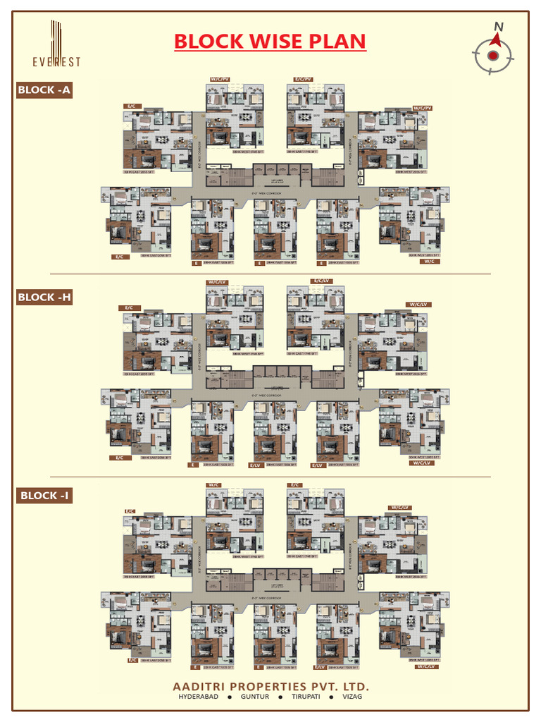 Everest Block Wise Plan A, H, I | PDF