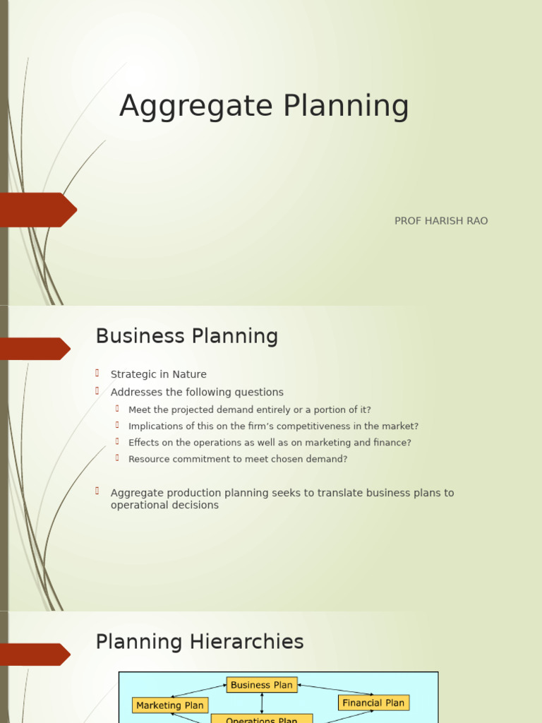 Session 11 - Aggregate Planning | PDF | Inventory | Economies