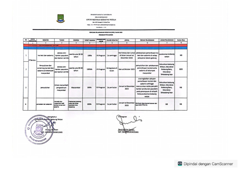 RPK Tahunan PTM Iva 2025 | PDF