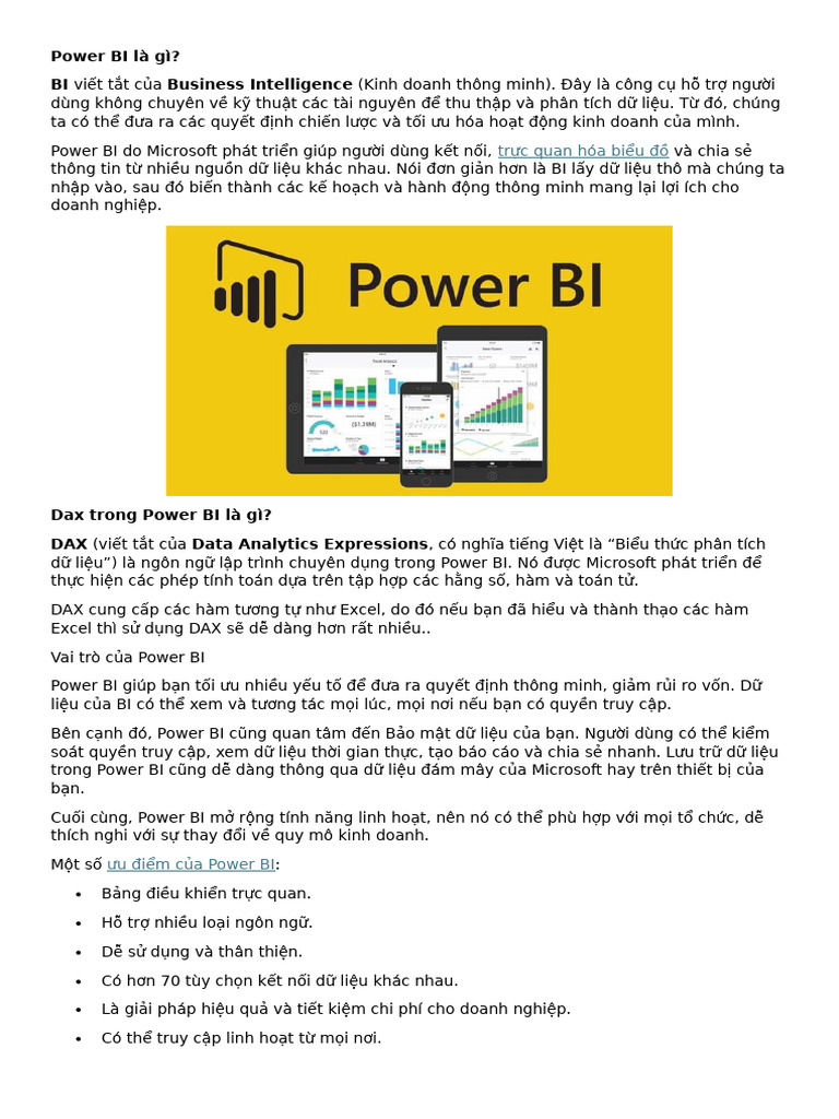 Power BI Là Gì | PDF