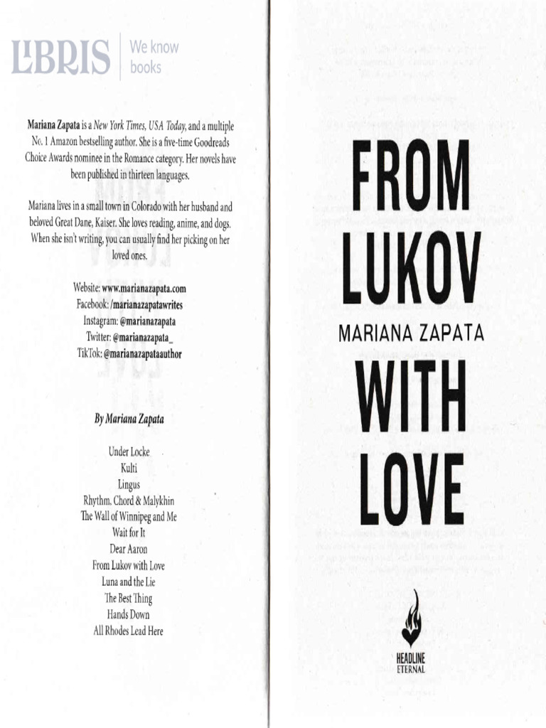 From Lukov With Love - Mariana Zapata | PDF