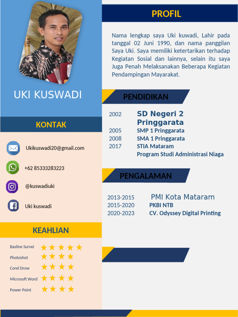 Contoh CV 1 | PDF