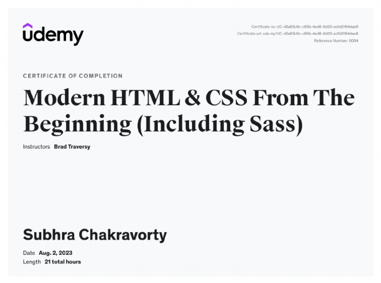 Modern HTML and CSS From Beginning (Including Sass) | PDF
