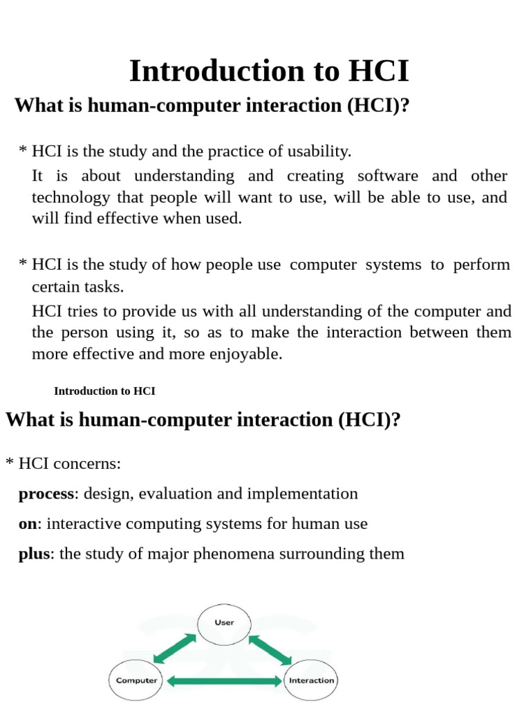 Introductiontohci-Module 1 | PDF | Human–Computer Interaction | Usability