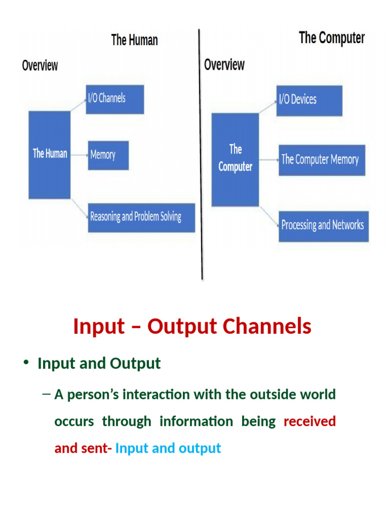 Input Output Channel in HCI | PDF | Ear | Eye