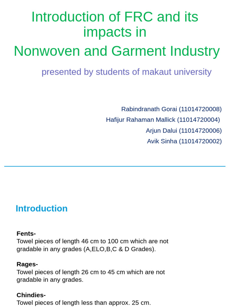 FRC Circular Economy | PDF | Textiles | Nonwoven Fabric