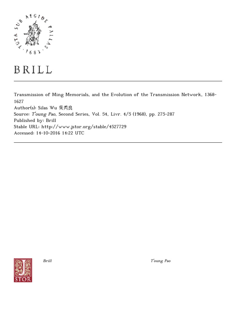 The Evolution of The Transmission Network | PDF | Emperor Of China ...
