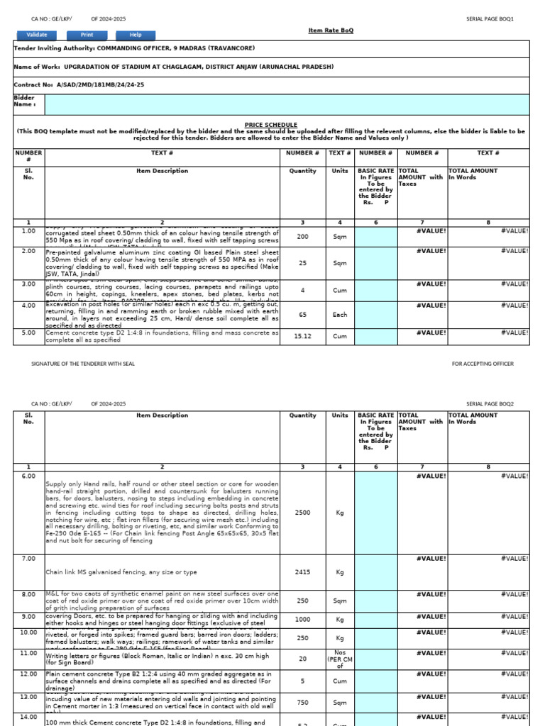 BOQ_776090 | PDF | Concrete | Door