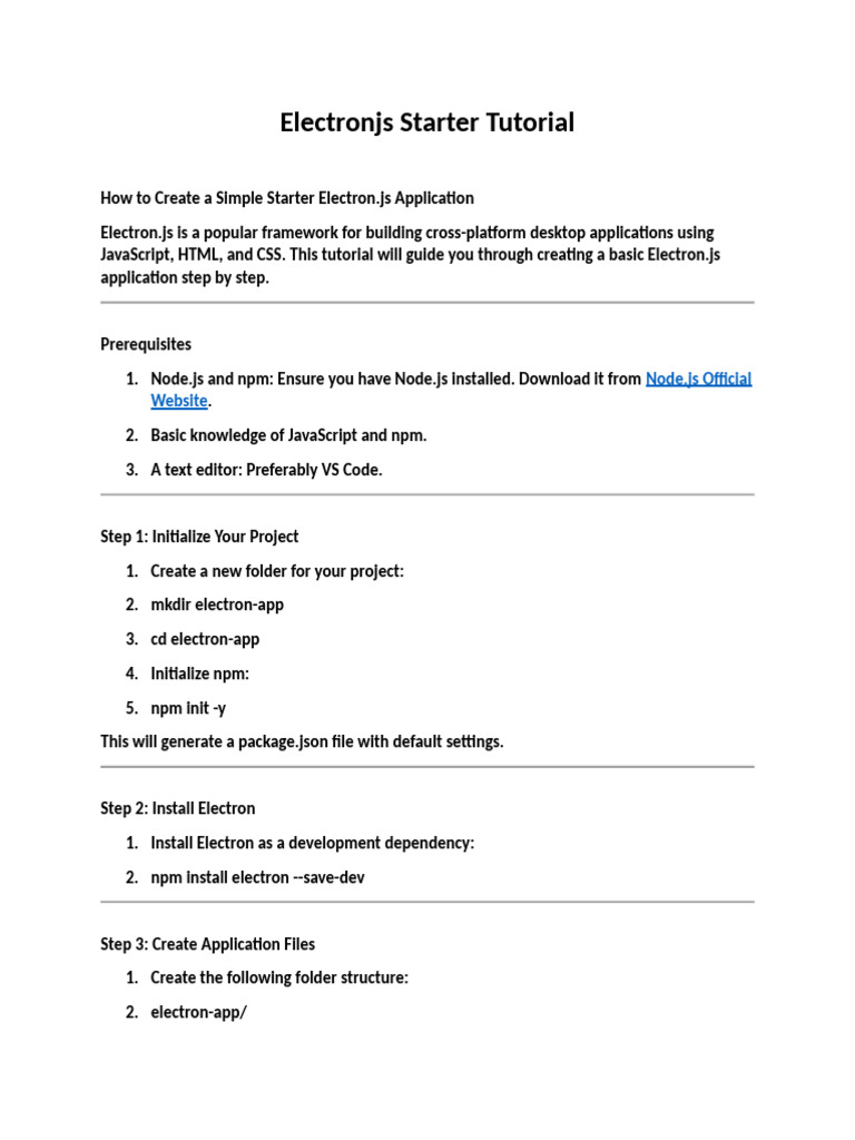 Electron.js Beginner Guide | PDF | Java Script | Computing