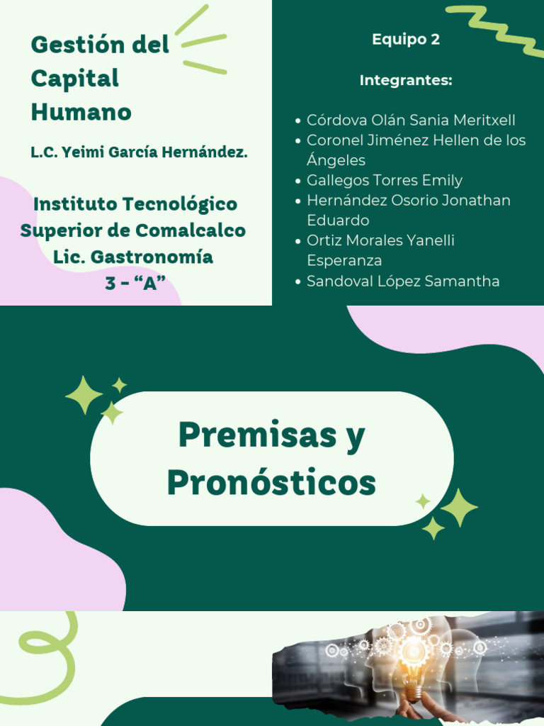 Premisas y Pronósticos PDF | PDF | Planificación