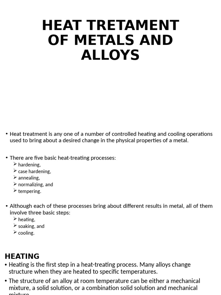 Heat Tretament of Metals and Alloys | PDF | Heat Treating | Steel