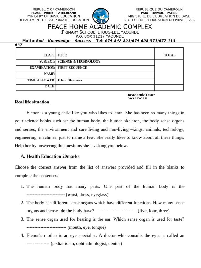 Class 4 Science and Technology | PDF | Engineering | Bone
