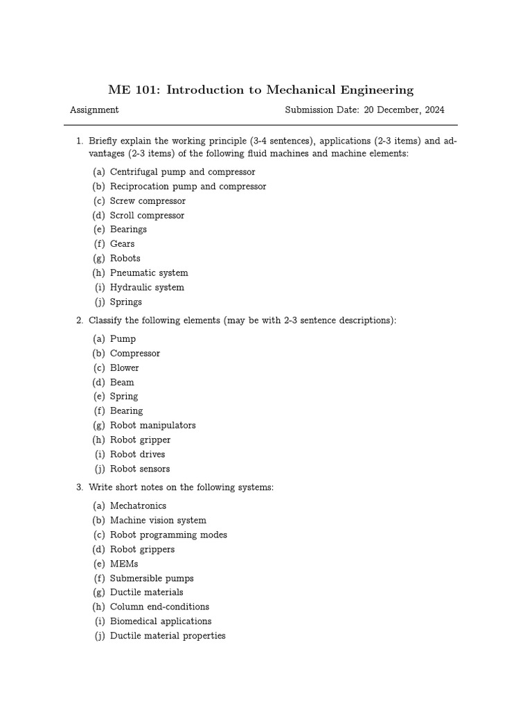 ME101_assignment_2024 (1) | PDF
