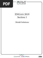 ENGAA 2020 Model Solutions | PDF | Electric Power Transmission | Mass